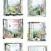 Spring Window View Clipart Bundle, Watercolor Spring, PNG Design Spring ...