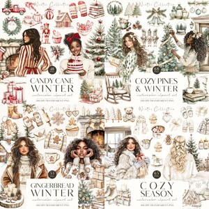 Cozy Winter Clipart, Cozy Christmas Clipart, Large Clipart Bundle, XX ...