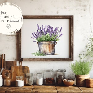 Summer Garden Clipart-watercolor Garden-summer-spring-seasonal Clipart ...