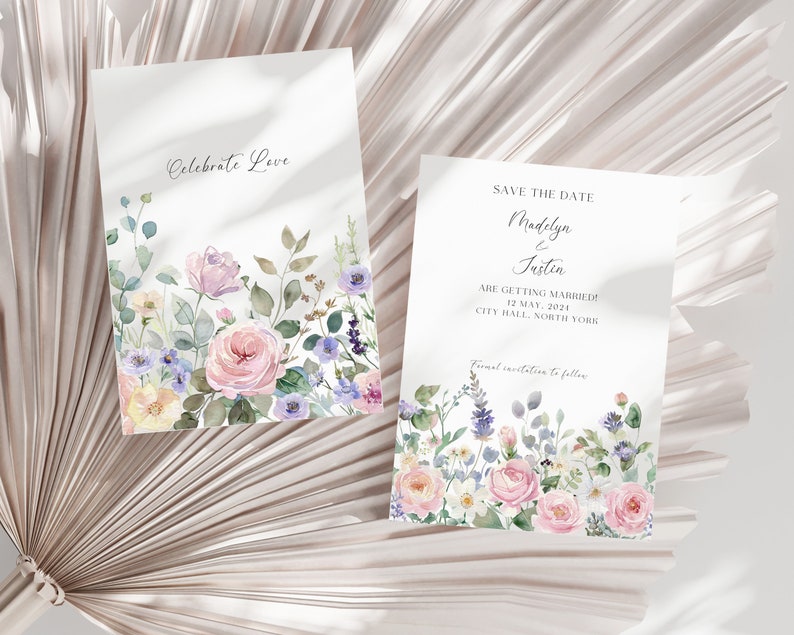 Floral Borders Clipart Set-watercolor Spring Floral Clipart-premade ...