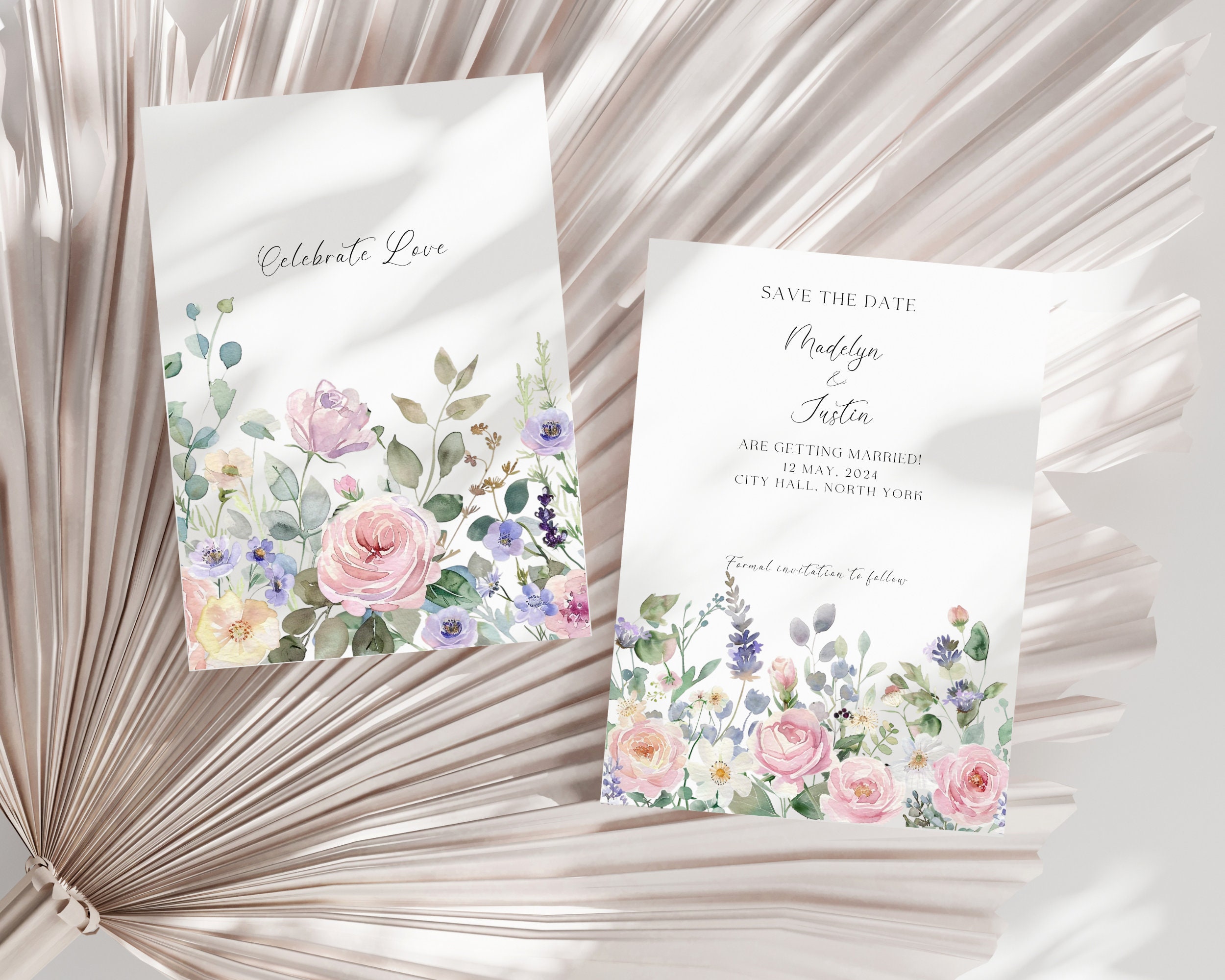 Floral Borders Clipart Set-watercolor Spring Floral Clipart-premade ...