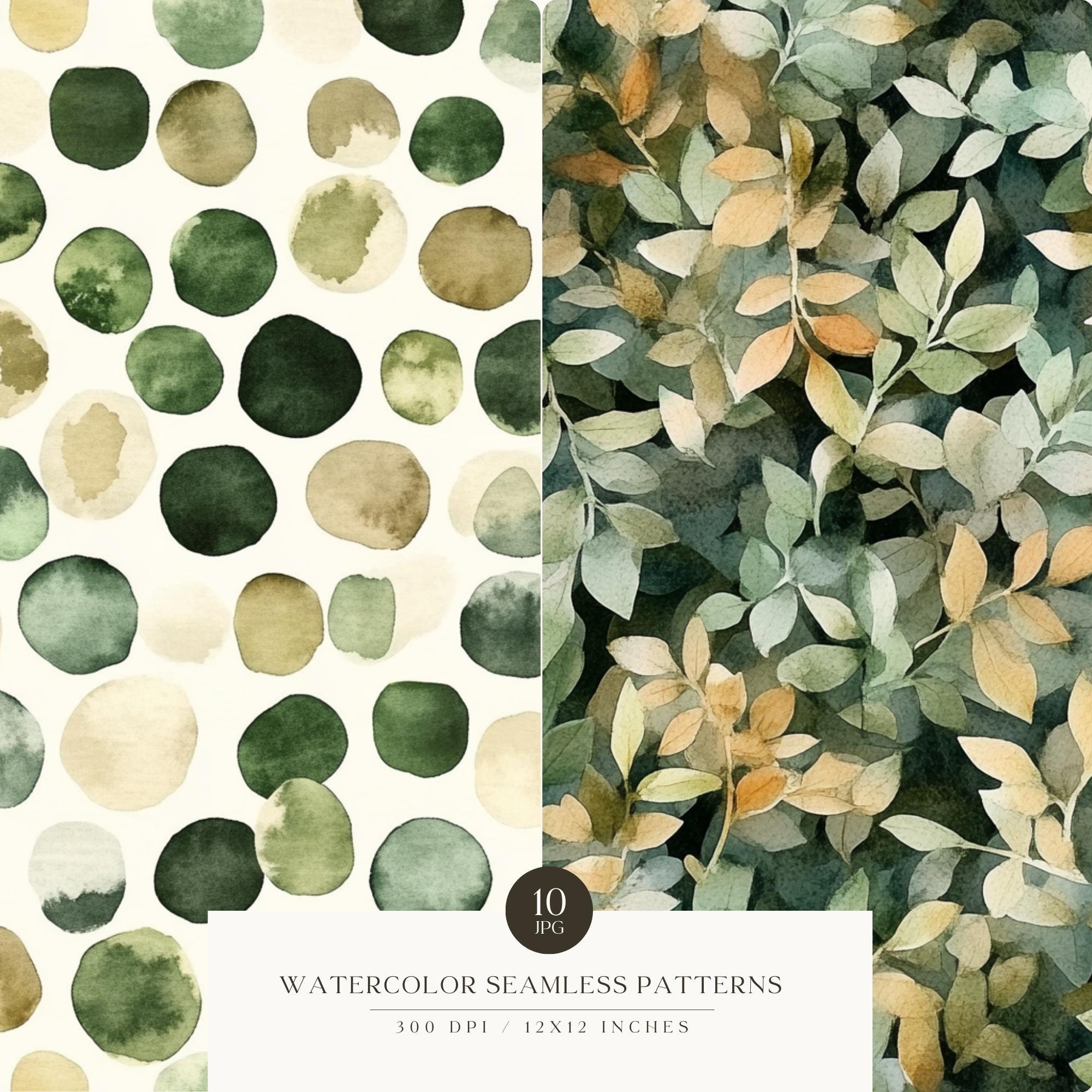 Forest Pattern, Evergreen Seamless Pattern, Botanical Pattern, Woodland ...