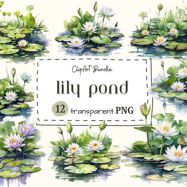 Pond Clipart - Etsy