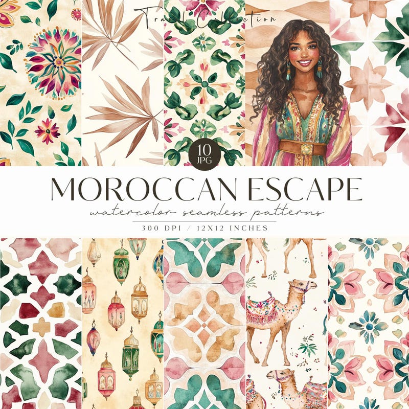 Middle Eastern Pattern Tile - Etsy