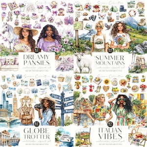 Summer Clipart, Large Summer Clipart Bundle, XX Bundle, Mega Summer ...