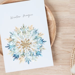 Cozy Winter Clipart Bundle, Watercolor Cozy Winter, Blue Christmas PNG ...