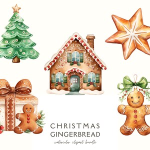 Cute Christmas Gingerbread Clipart, Gingerbread House, Winter Clipart ...
