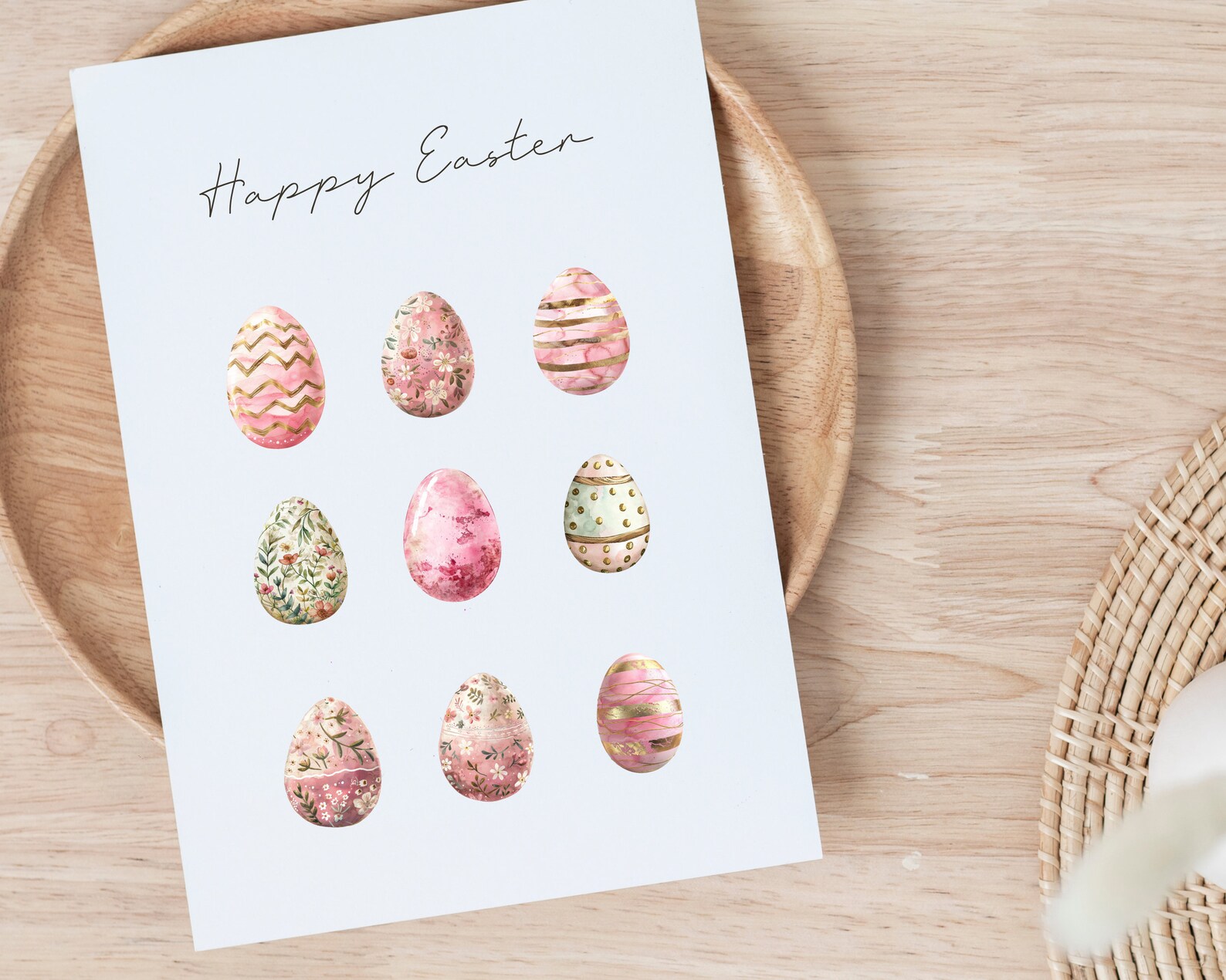 Pink Easter Eggs Bunny Clipart-easter Graphics-pastel Easter-spring Png ...