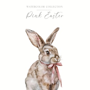 Pink Easter Eggs Bunny Clipart-easter Graphics-pastel Easter-spring Png ...