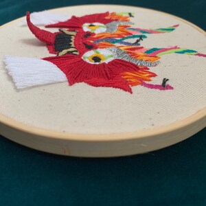 Diablada Mask Handmade Embroidery. - Etsy