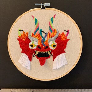 Diablada Mask Handmade Embroidery. - Etsy