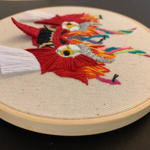 Diablada Mask Handmade Embroidery. - Etsy