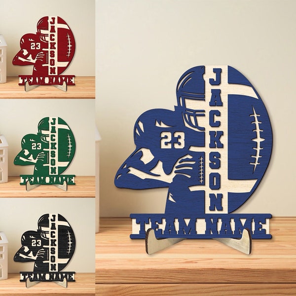 Football Gifts Wood Sign - 60+ Gift Ideas for 2024