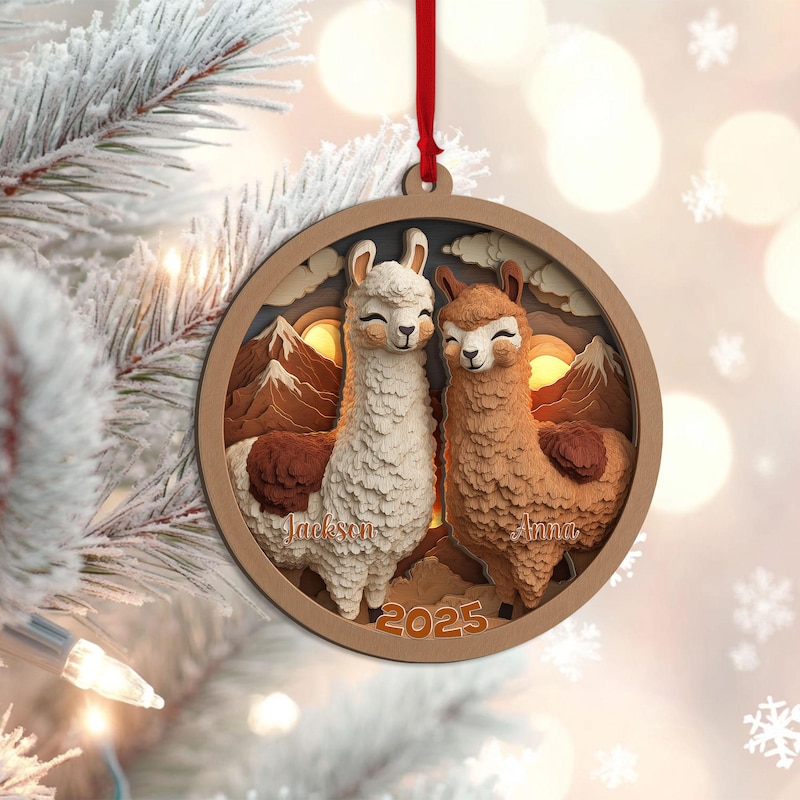 Christmas Llama - Etsy