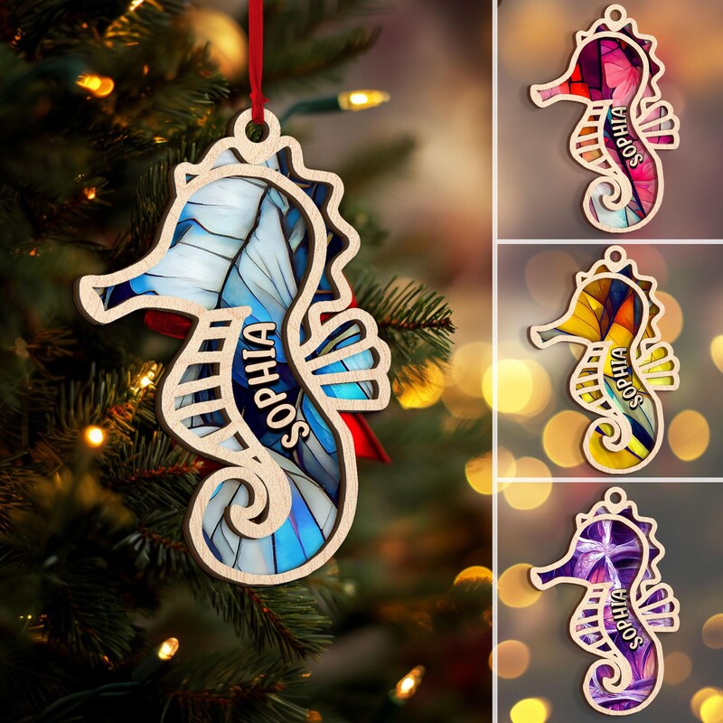 Seahorse Ornament - Etsy