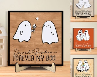 Personalized Couple Wooden Plaque, Custom Names Wooden Sign, Couple Boo ...