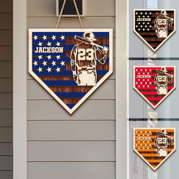 Baseball Door Sign - Etsy