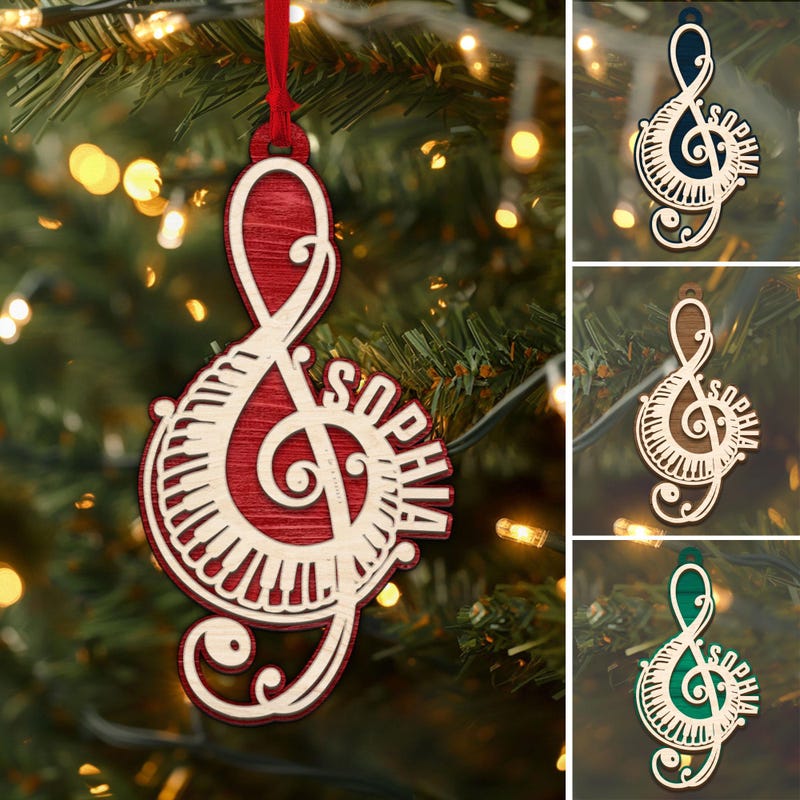 Musical Note Ornament - Etsy