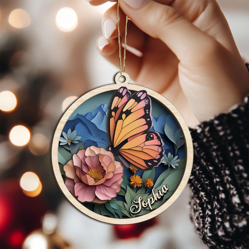 Wood Butterfly Custom Name - Etsy