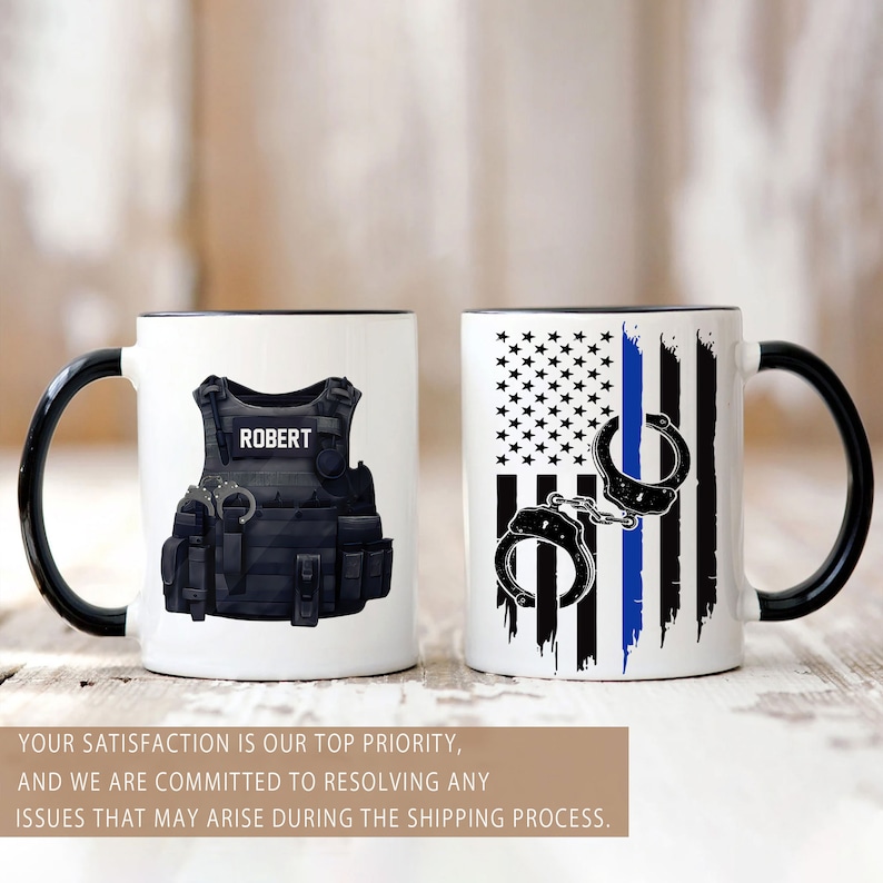 Personalized Police Mug, Policeman Coffee Mug, Custom Name Police Mug ...