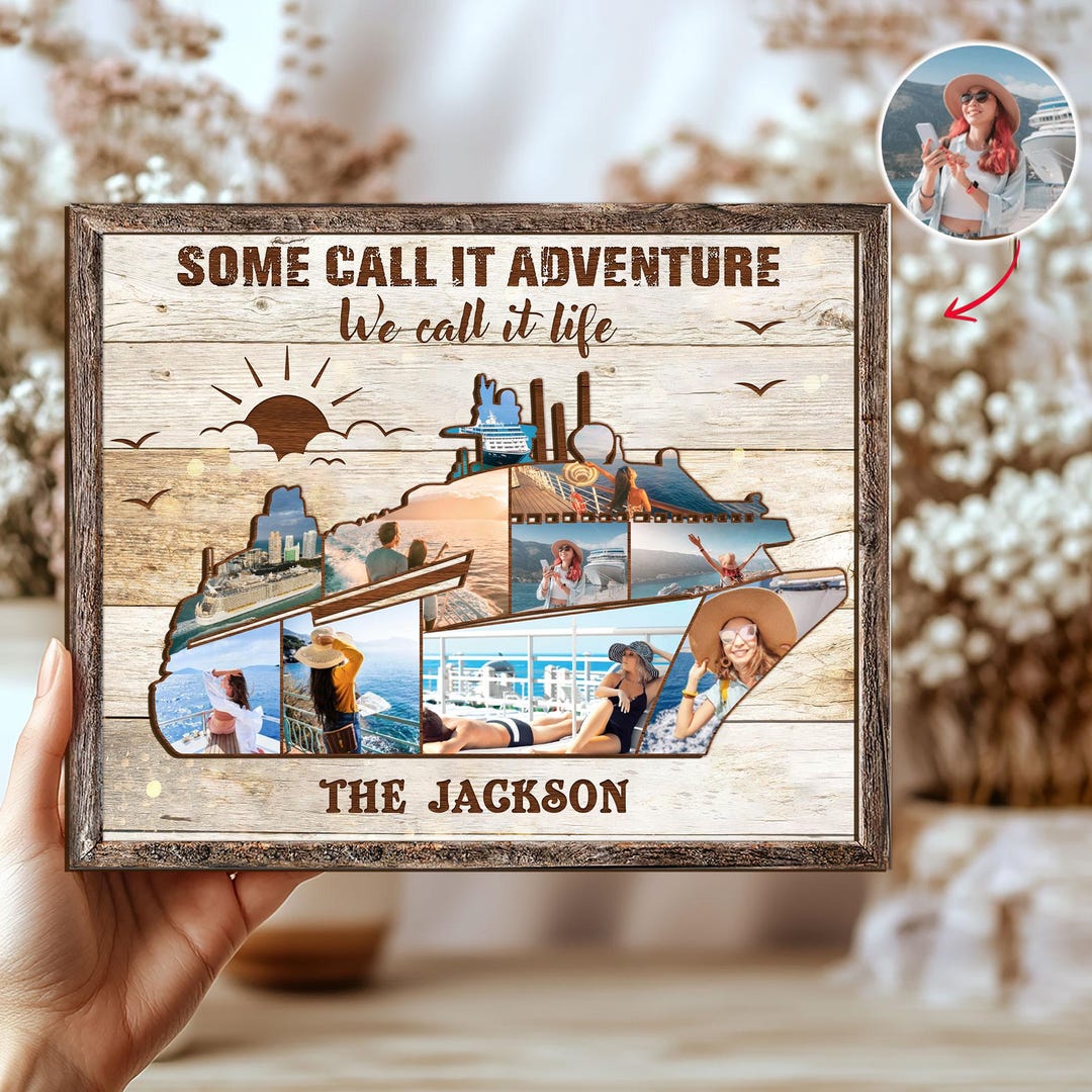 Personalized Cruise Wooden Plaque, Custom Photo on Wood Sign, Cruise ...