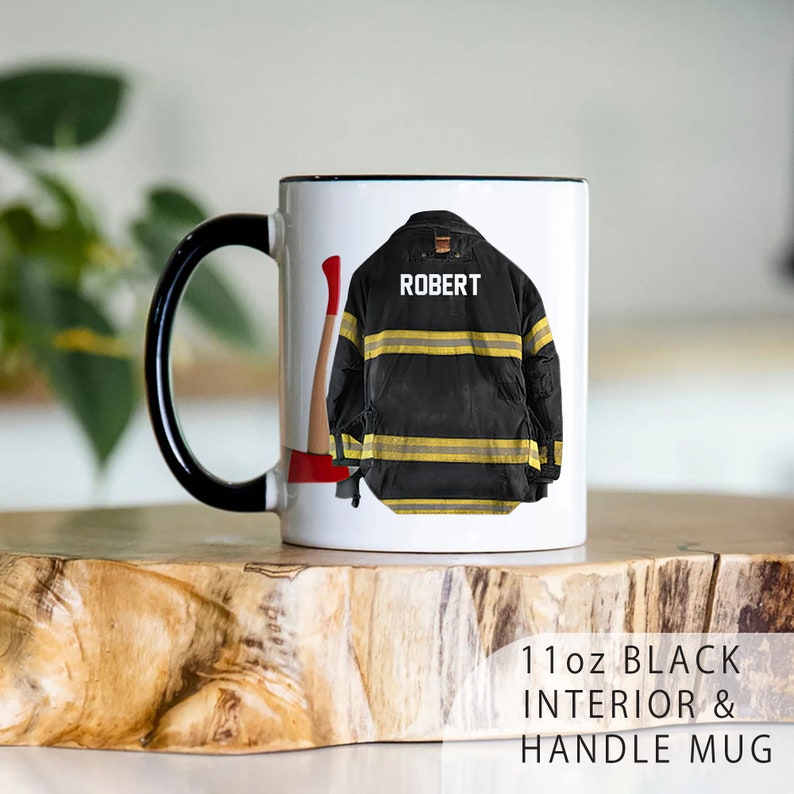 Personalized Firefighter Mug, Firefighter Coffee Mug, Custom Name ...