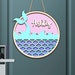 Personalized Mermaid Wooden Sign, Custom Name Wood Sign, Mermaid Tail ...
