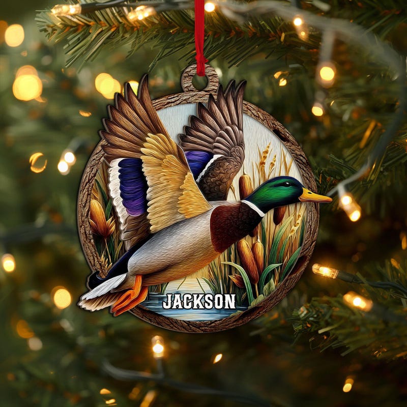 Duck Christmas Tree Ornament - Etsy