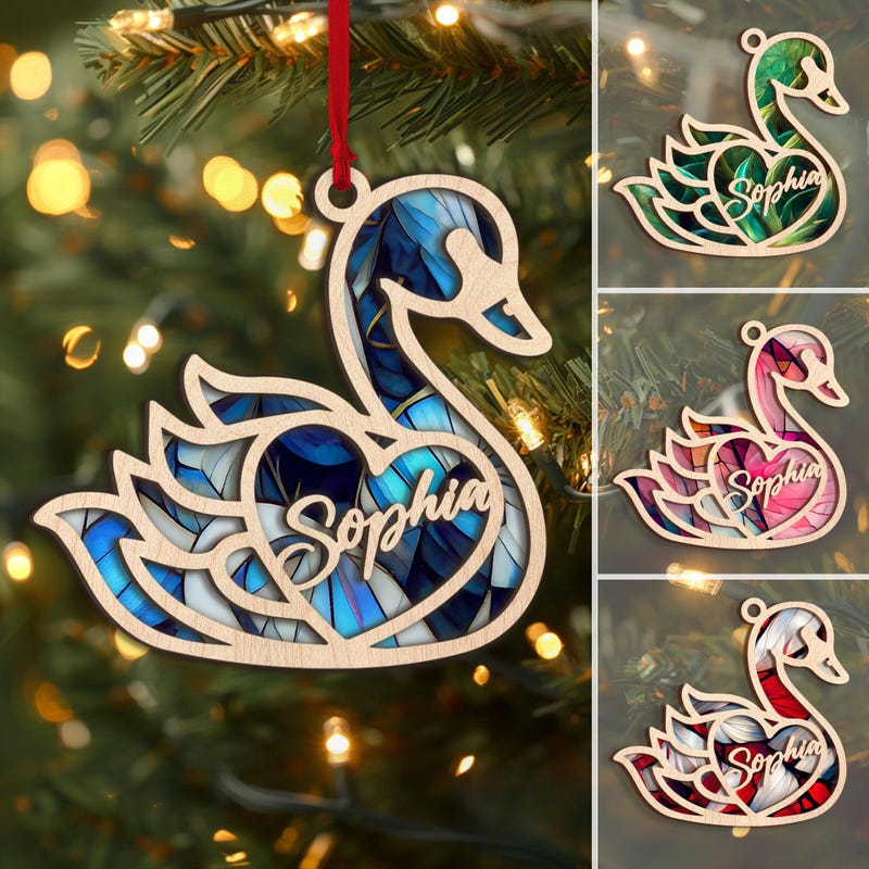 Swans Christmas Trees - Etsy
