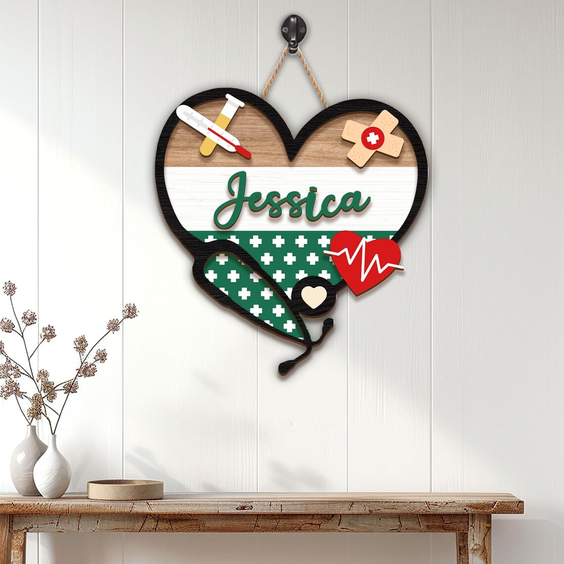 Personalized Nurse Door Sign, Custom Nurse Wooden Sign, Nurse Door ...
