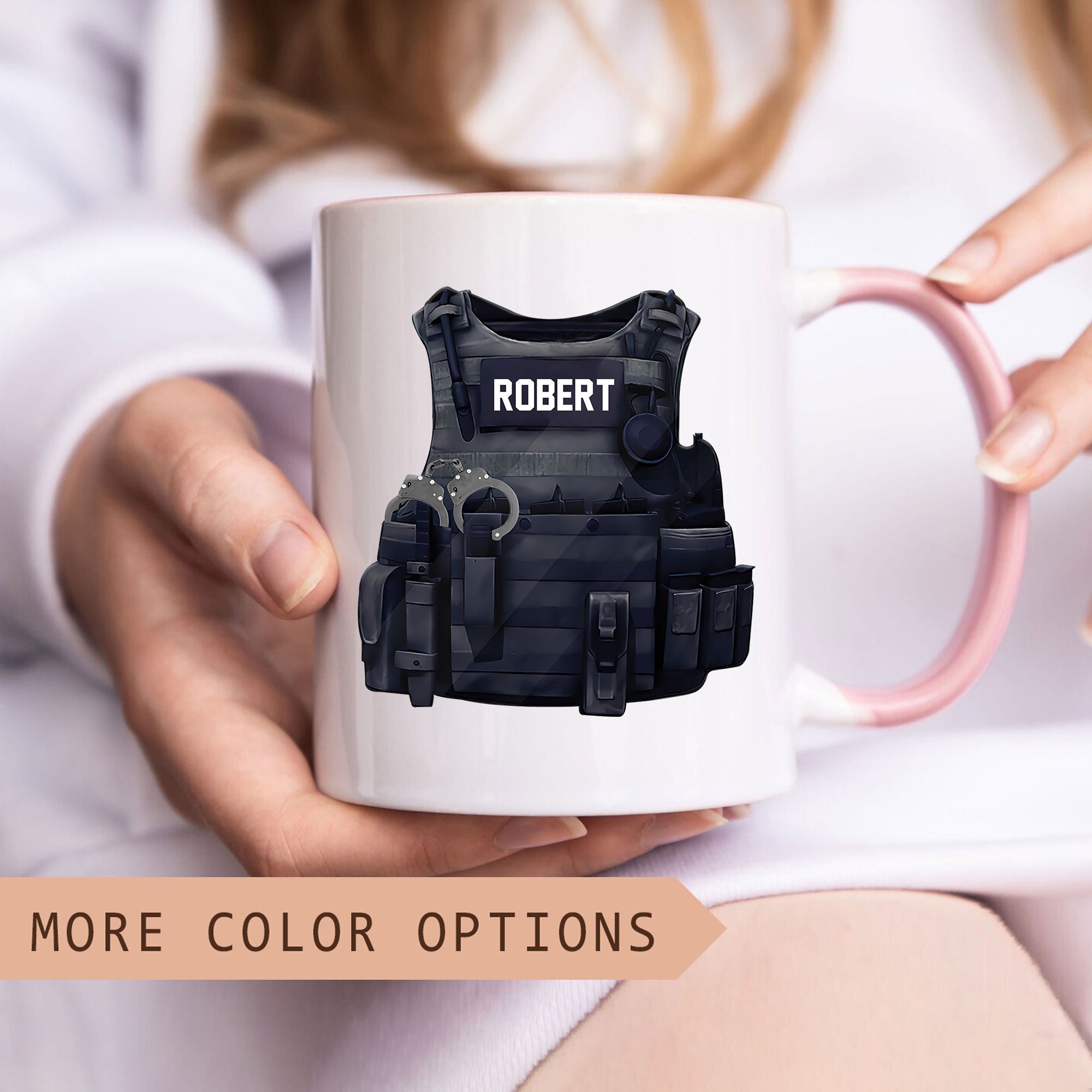 Personalized Police Mug, Policeman Coffee Mug, Custom Name Police Mug ...