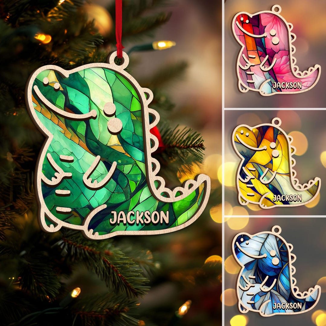 Personalized Alligator Layered Wood Ornament, Custom Alligator ...