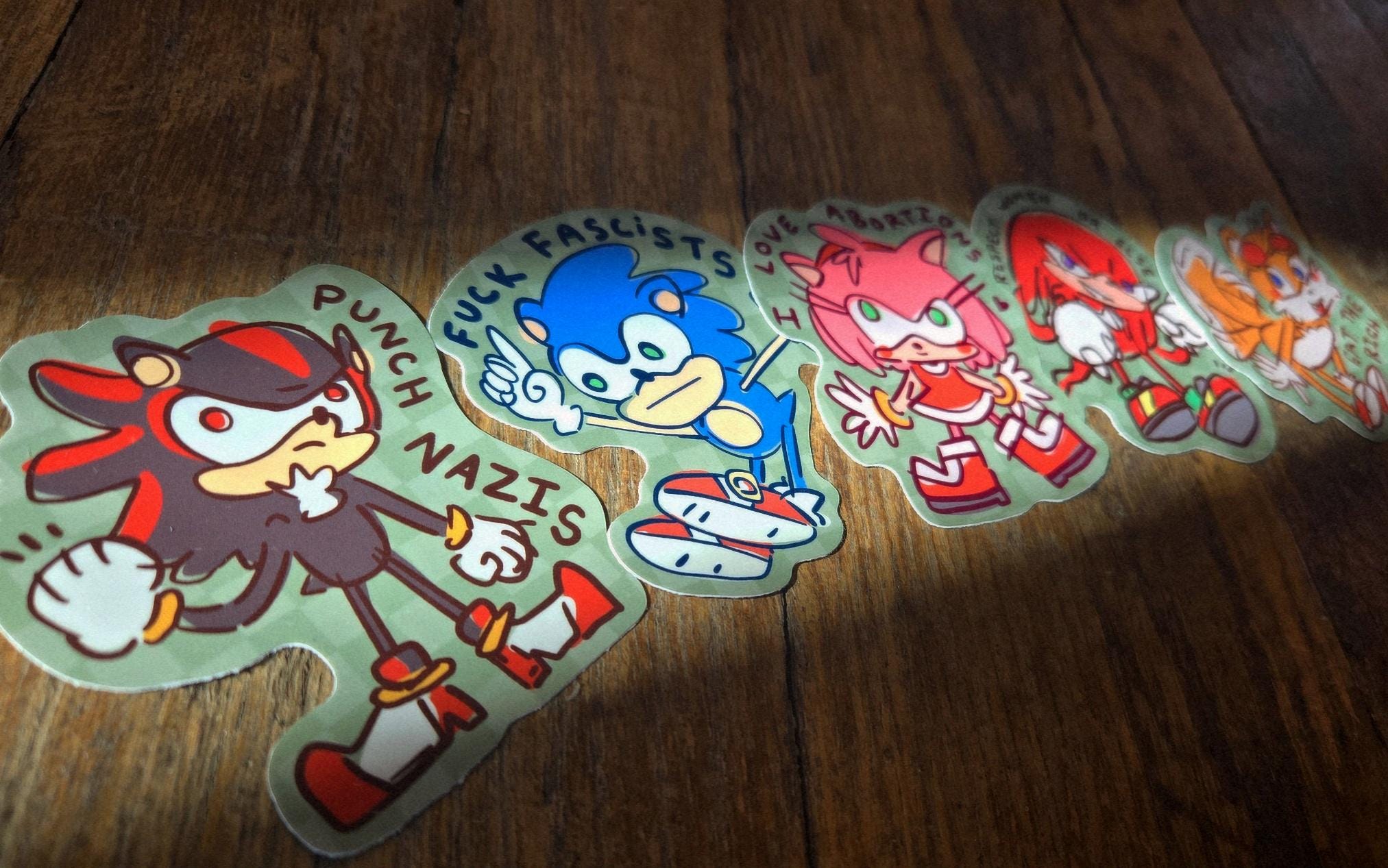 Politically Rad Sonic Stickers - Etsy