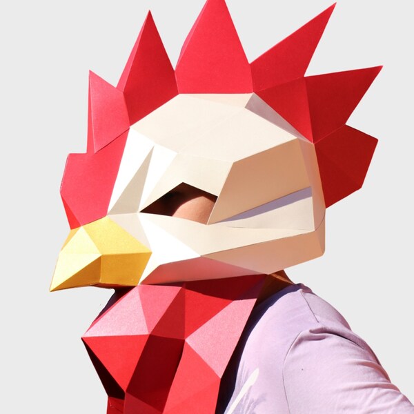 Rooster Mask - Etsy