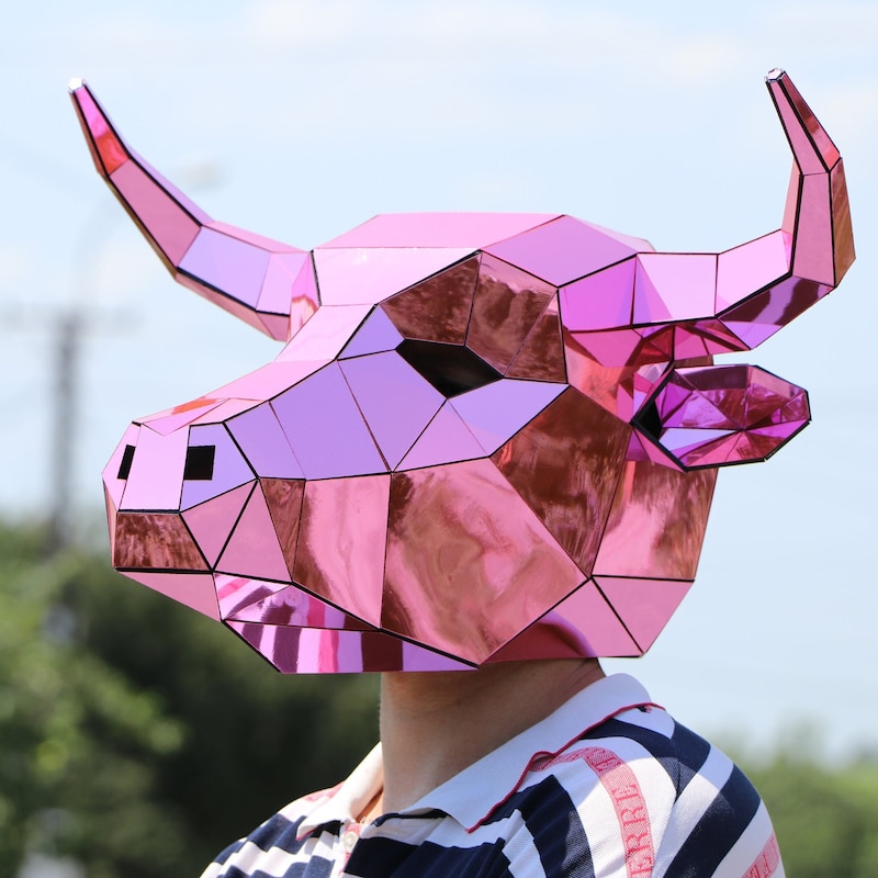 Bull Mask - Etsy