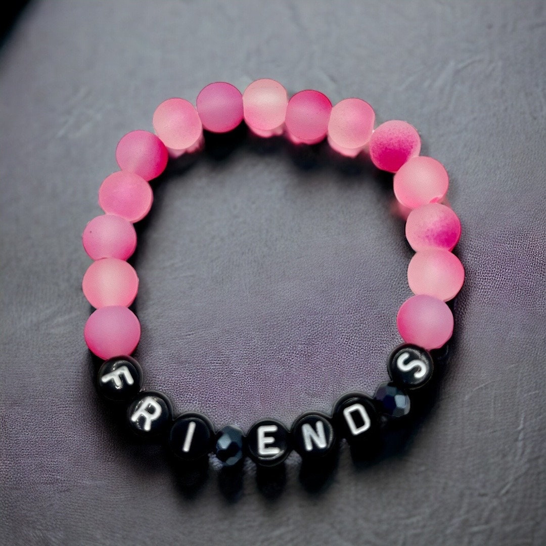 Friends by V of BTS Glow in the Dark Beaded Bracelets - BTS Accessories ...