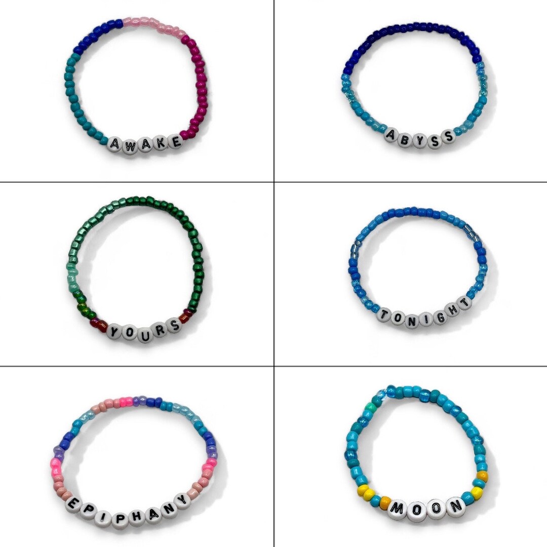 Jin of BTS Solo Songs Themed Beaded Bracelets - BTS Accessories and ...
