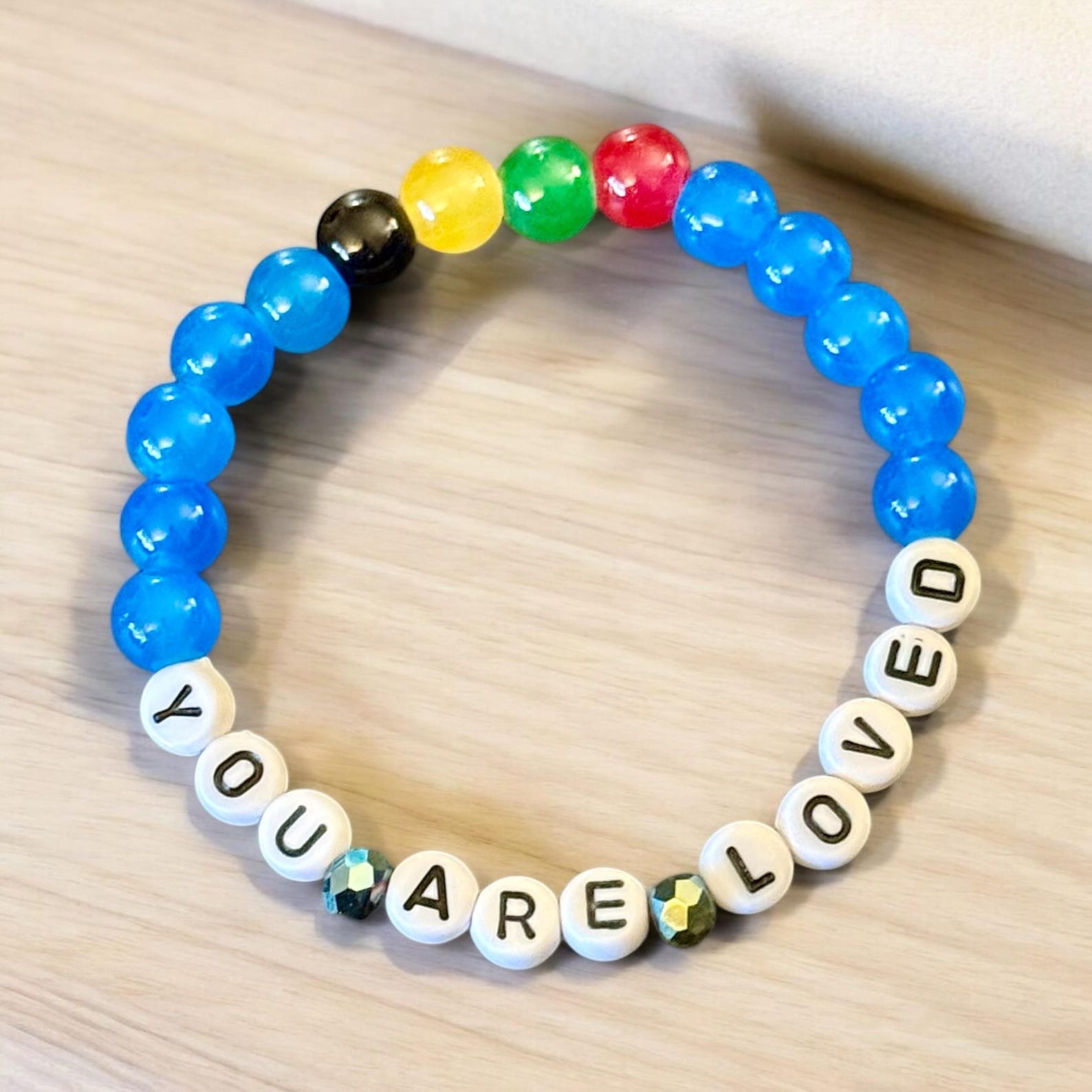 Happy by JIN Glass Bead Bracelets - JIN Album Themed - BTS Gifts ...