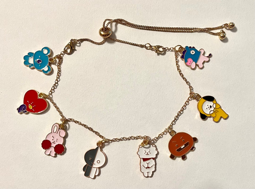 BT21 Charm Bracelet BTS Accessories and Jewelry - Etsy