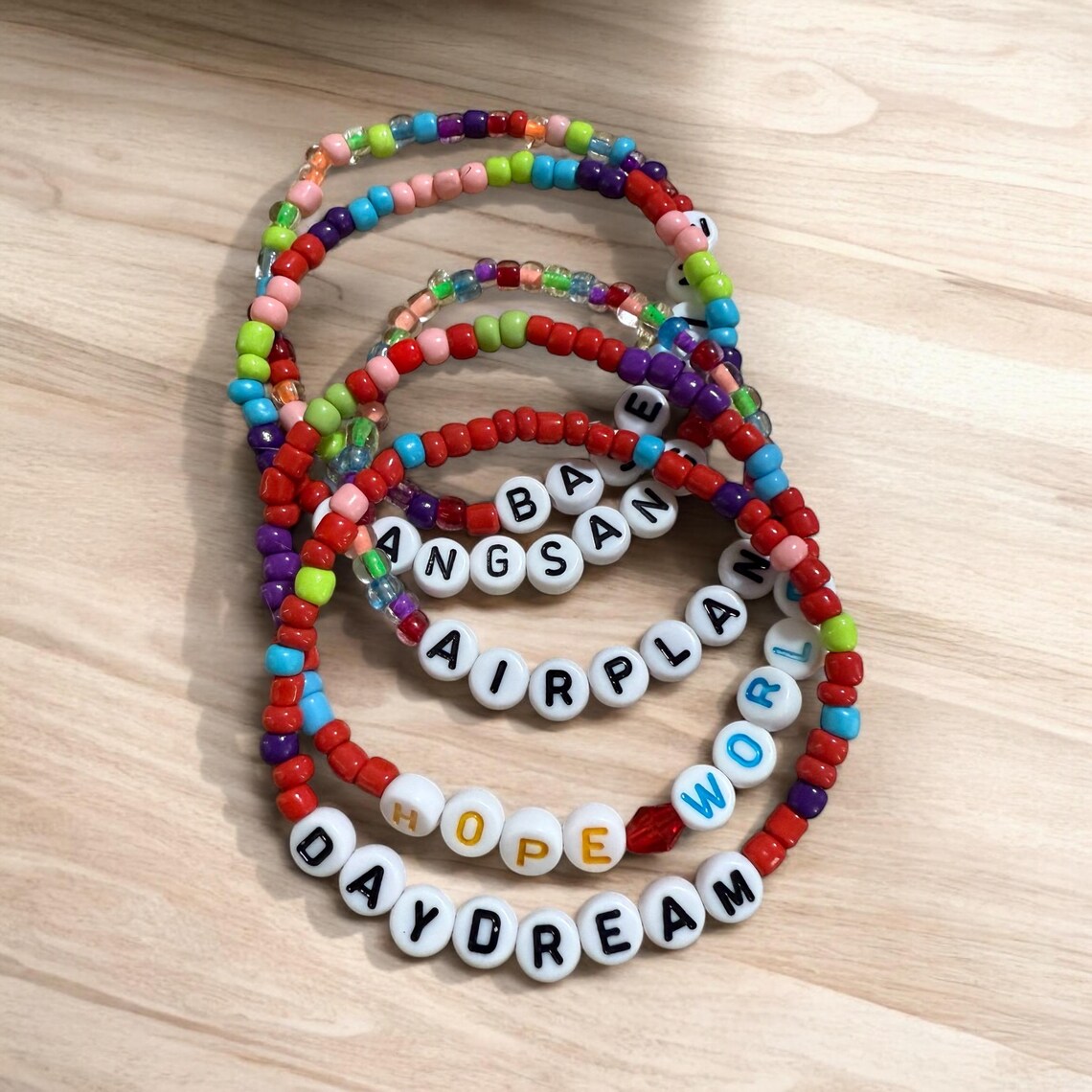 Hope on Stage Setlist Inspired Bracelets - Jhope Themed Beaded ...