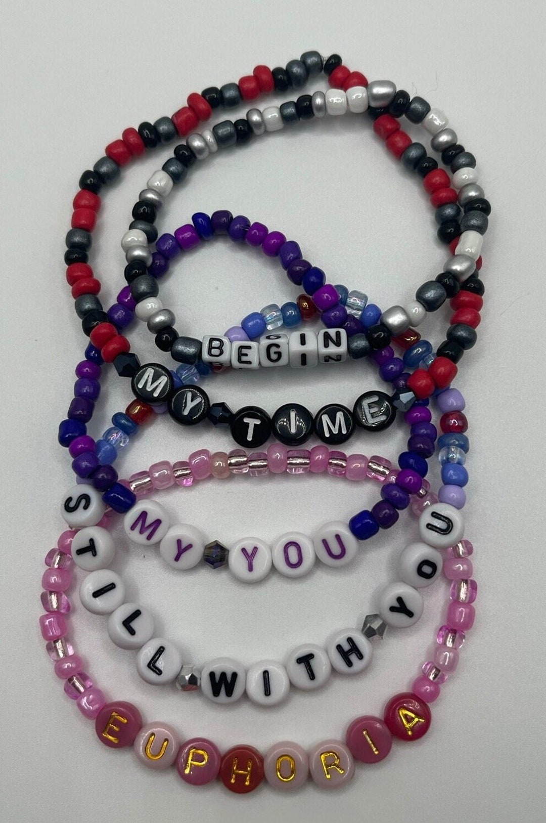 Jungkook JK Themed Beaded Bracelets BTS Accessories and - Etsy