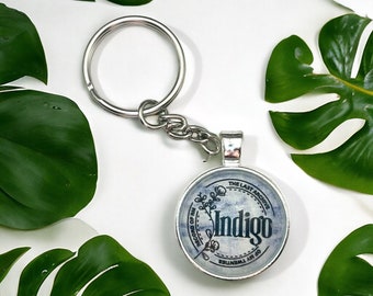 Indigo RM Keychain - Etsy