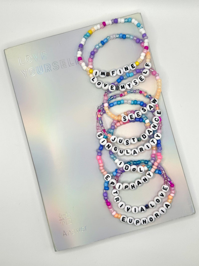 Love Yourself Answer BTS Album Beaded Bracelets - BTS Accessories and ...