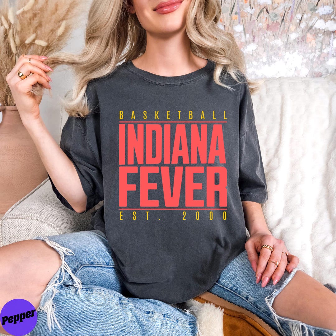 Indiana Fever Shirt: Comfort Colors Oversized Basketball Tee - Etsy