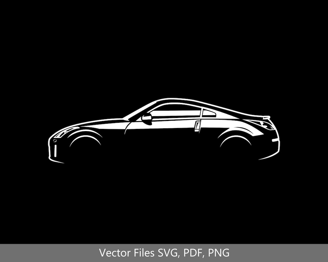 350Z Car Svg Clipart Vector Clip Art Graphics Image Cut for Cricut ...