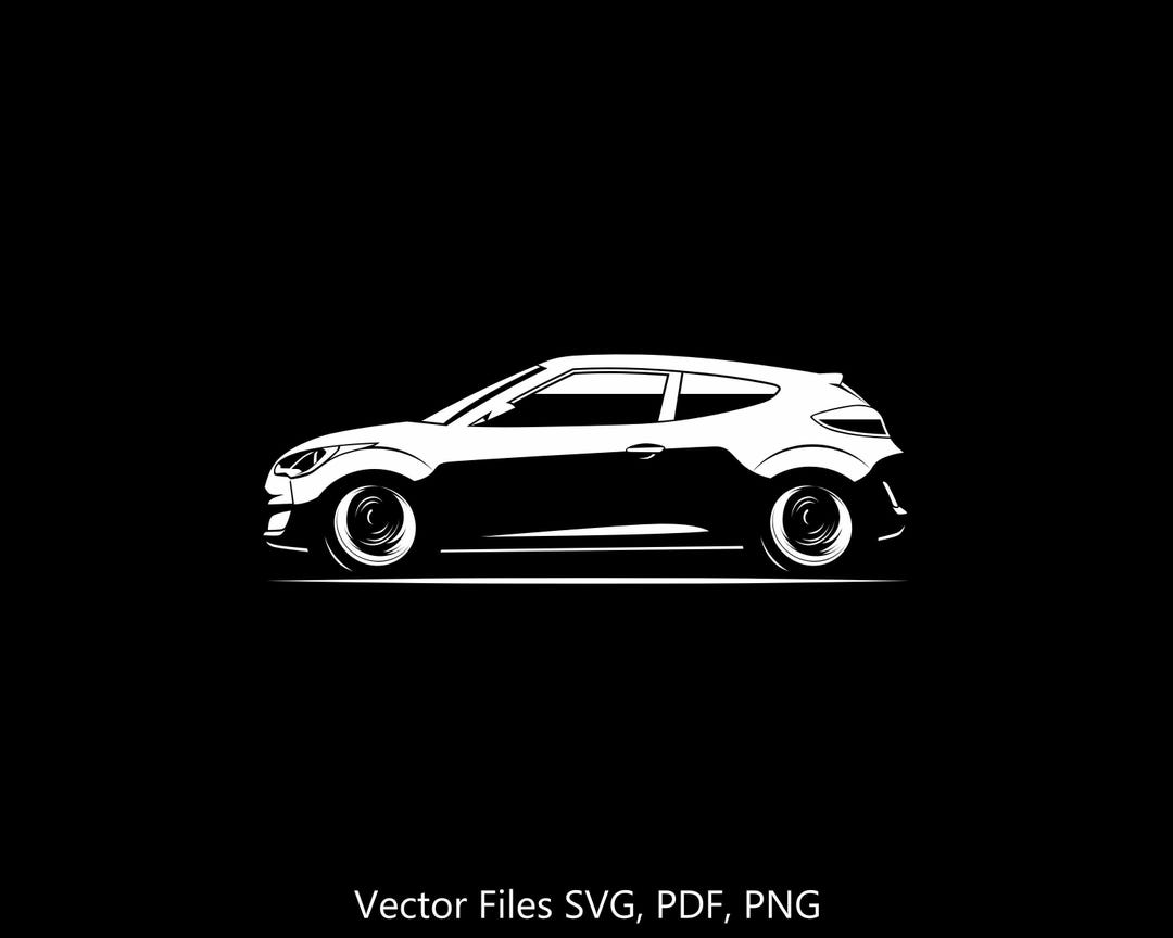 2017 Veloster Car Svg Clipart Vector Clip Art Graphics Image Cut for ...