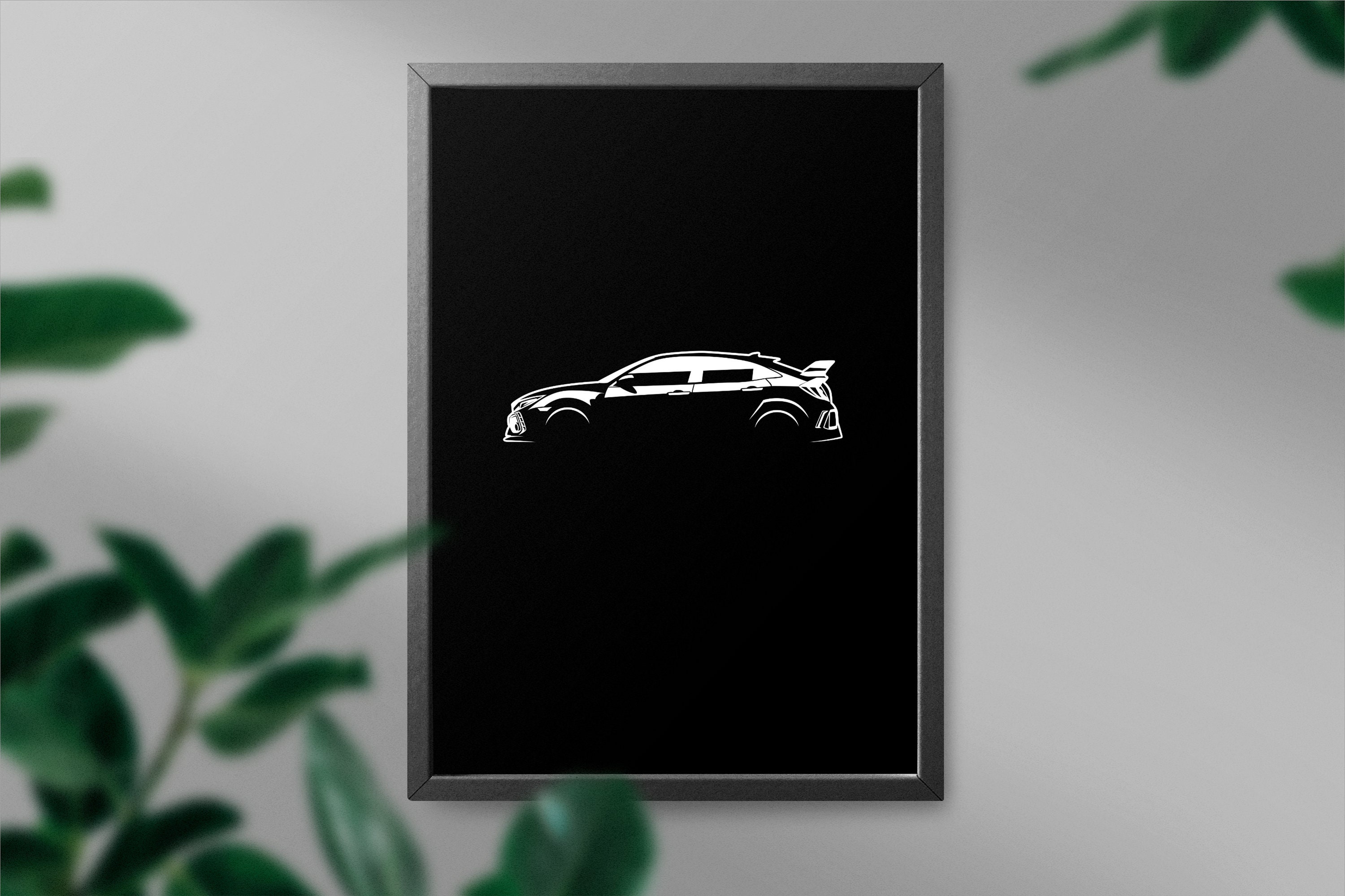 Civic Type R Silhouette Vector Graphic Clipart for Cricut Png Pdf Svg ...