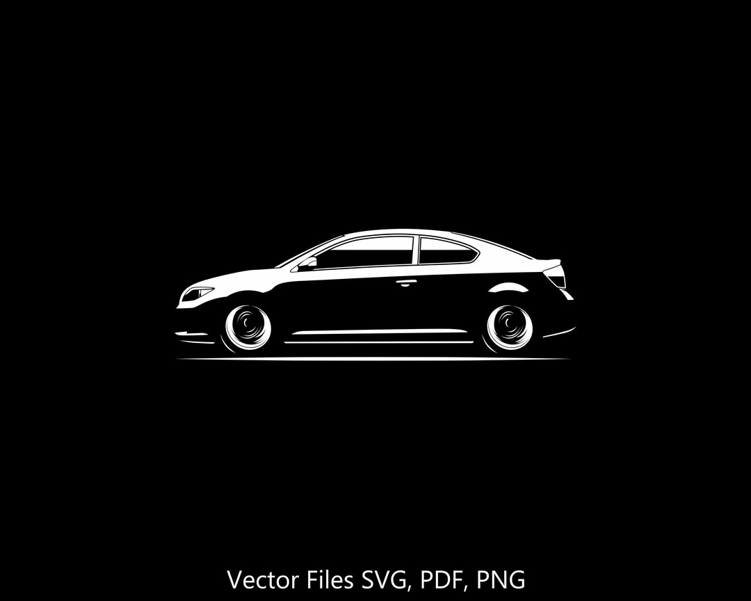 2006 Scion TC Car Svg Clipart Vector Clip Art Graphics Image Cut for ...