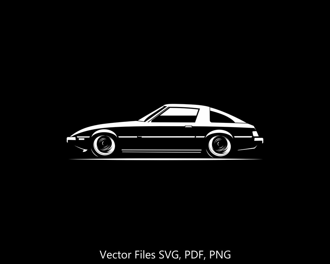 1978-1980 RX-7 SA 1 Car Svg Clipart Vector Clip Art Graphics Image Cut ...