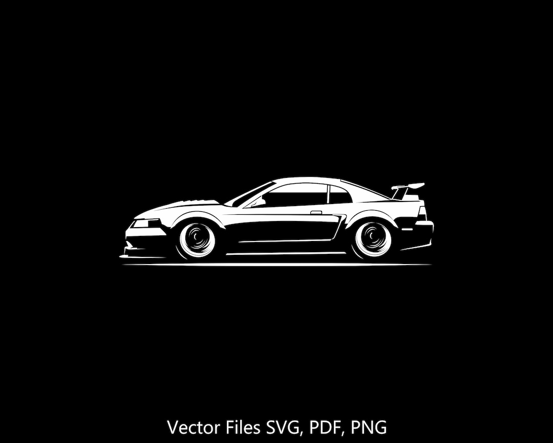 2000 Mustang CVT Cobra R Car Svg Clipart Vector Clip Art Graphics Image ...